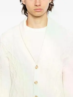 N.peal Cable Shawl Cardigan