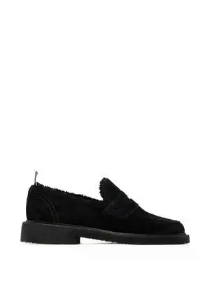 Thom Browne Shearling Penny Loafers
