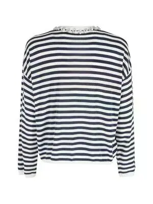 Seventy Striped Embellished Cardigan