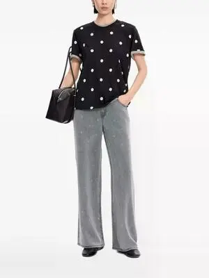 JNBY Polka-dot T-shirt - Black