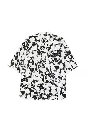 CROQUIS Painted-effect Shirt - Black
