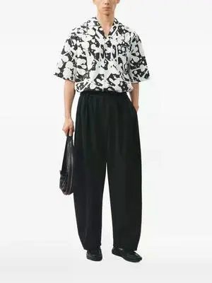 CROQUIS Painted-effect Shirt - Black