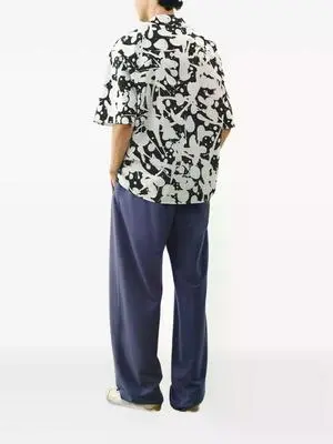CROQUIS Painted-effect Shirt - Black