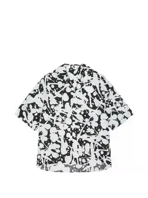 CROQUIS Painted-effect Shirt - Black