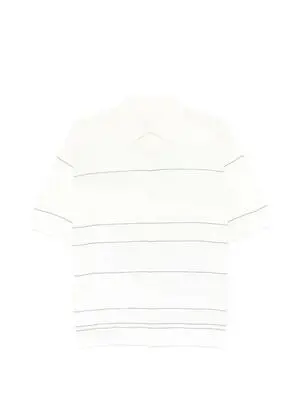 CROQUIS Striped Collared Shirt - Neutrals