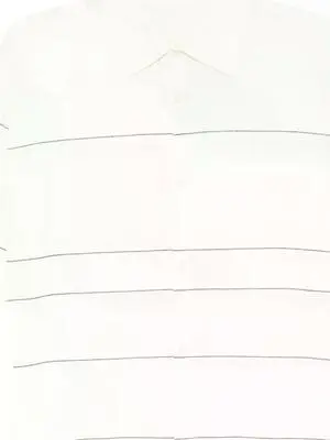 CROQUIS Striped Collared Shirt - Neutrals