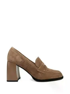 LINDA BAUMANN Block Heel Loafers