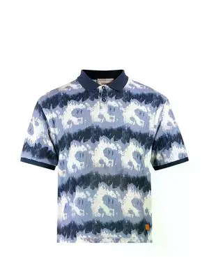 MAISON HIDEOUT Pattern Short-sleeve Polo Shirt