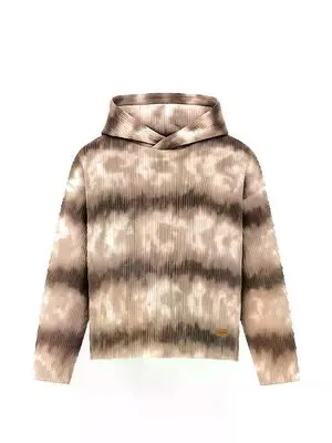 MAISON HIDEOUT Cloud Pattern Cropped Hoodie