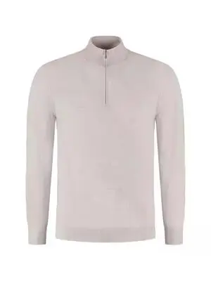 GRAN SASSO Zipped High Neck Sweater - Neutrals