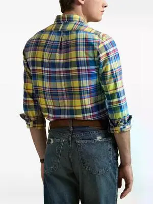 Polo Ralph Lauren Plaid Long-sleeved Shirt - Yellow