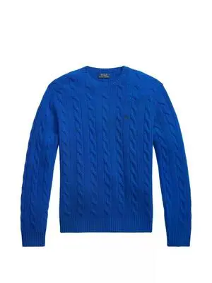 Polo Ralph Lauren Cable-knit Crew-neck Sweater - Blue