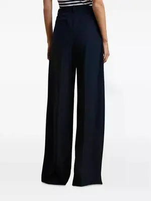 Ralph Lauren Georgette Pleated Wide-leg Trousers