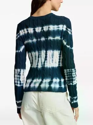 Polo Ralph Lauren Cable-knit Tie-dye Sweater