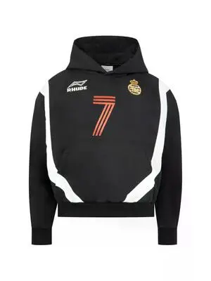 Rhude Lago Soccer Jersey Hoodie - Black
