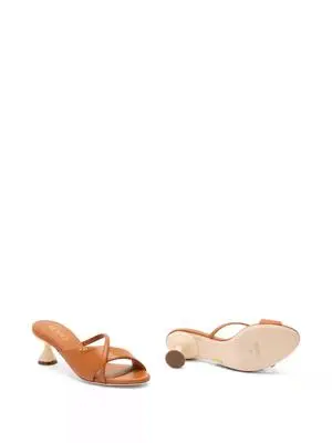 Rodo Twisted Strap Sandals - Brown