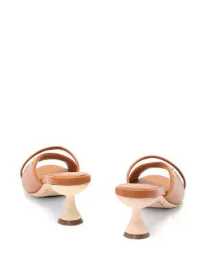 Rodo Twisted Strap Sandals - Brown