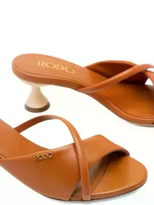 Rodo Twisted Strap Sandals - Brown