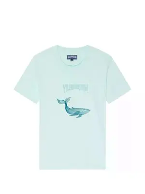 Vilebrequin Round-neck Whale-print T-shirt - Blue