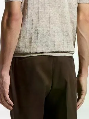 Peserico Zip Polo - Neutrals