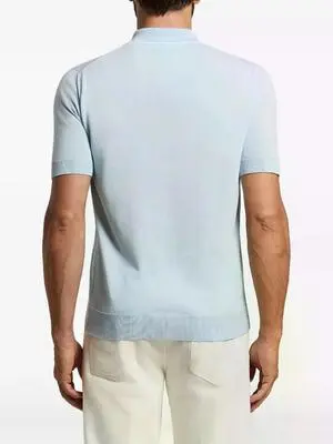 Peserico Buttoned Polo - Blue