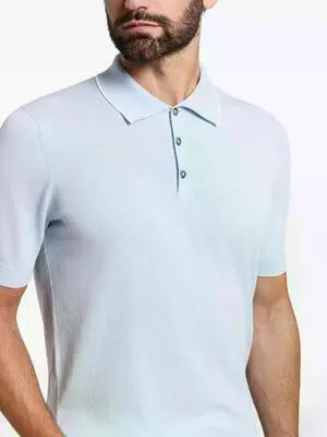 Peserico Buttoned Polo - Blue