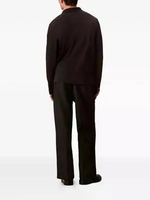 Calvin Klein Long-sleeve Polo Shirt - Brown