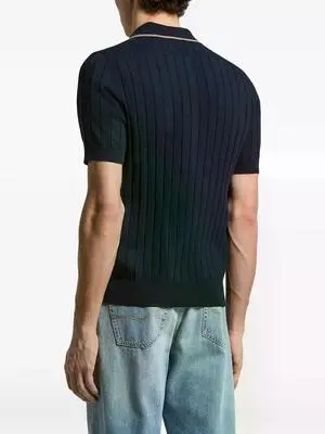 Peserico Ribbed-collared T-shirt