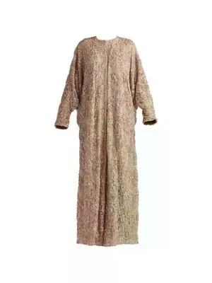 Tadashi Shoji Floral Sequin Embellished Dress - Neutrals