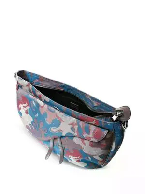 Dior 2021-2022 Peter Doig Canvas Shoulder Bag - Blue