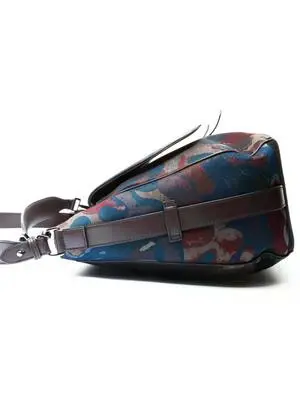 Dior 2021-2022 Peter Doig Canvas Shoulder Bag - Blue