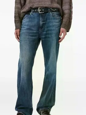 Our Legacy Carlson Cut Faded Trousers - Blue