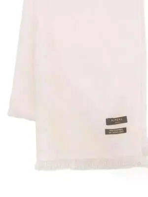 N.peal Fringed Pashmina Stole - Pink