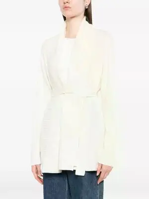 N.peal Rib Placket Cardigan
