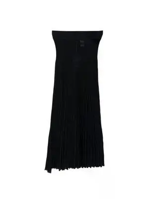 N.peal Pleated Midi Skirt - Blue