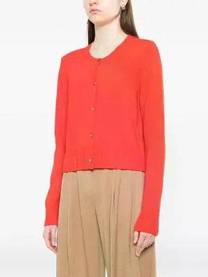 N.peal Round Neck Long-sleeve Cardigan