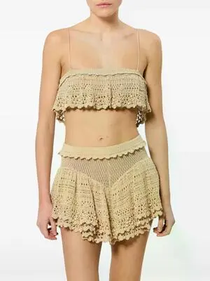 Isabel Marant Étoile Oraviel Beaded Crochet Tank Top - Neutrals