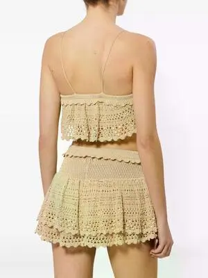 Isabel Marant Étoile Oraviel Beaded Crochet Tank Top - Neutrals