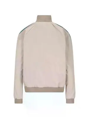 Miu Miu Striped Zip-up Jacket - Neutrals