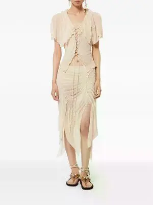 Isabel Marant Étoile Taylora Ruffle Asymmetric Skirt - Neutrals