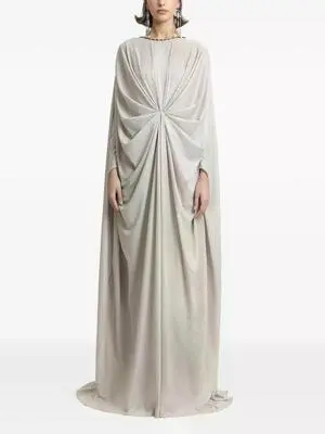 GEMY MAALOUF Beaded-neckline Maxi Kaftan