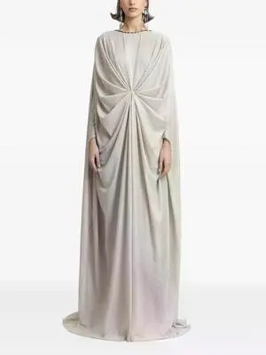 GEMY MAALOUF Beaded-neckline Maxi Kaftan