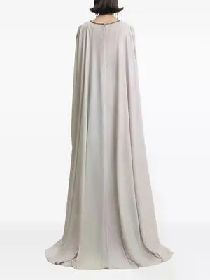 GEMY MAALOUF Beaded-neckline Maxi Kaftan