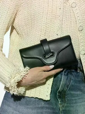 Emporio Armani Strap Chain Wallet - Black