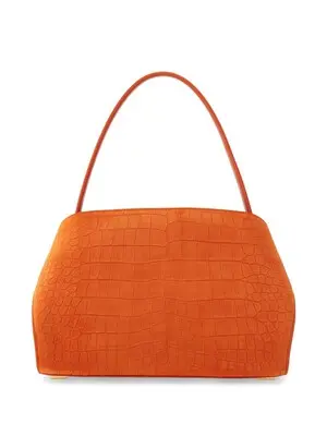 FERRAGAMO Hug Small Leather Tote Bag - Orange
