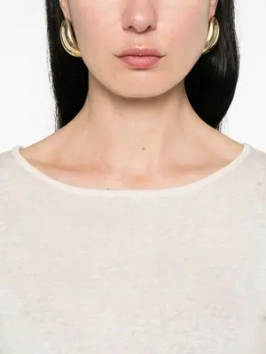 BASE Linen And Cotton-blend Sweater - Beige