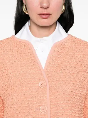 Emporio Armani Wool Blend Jacket - Pink