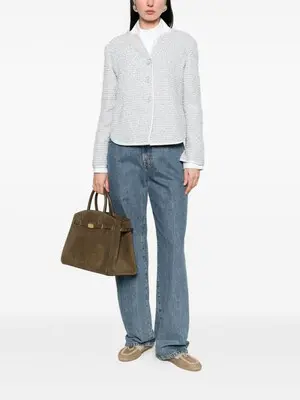 Emporio Armani Wool Blend Jacket - Grey
