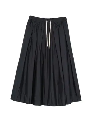 Max Mara Cotton Midi Skirt - Blue
