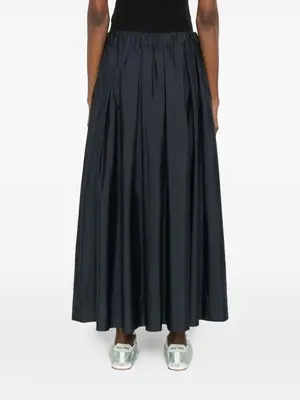 Max Mara Cotton Midi Skirt - Blue